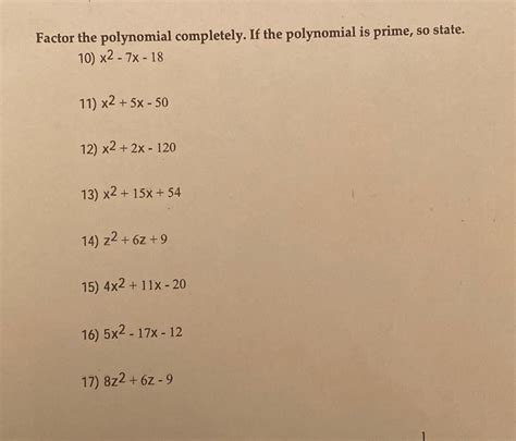 solved factor the polynomial completely if the polynomial