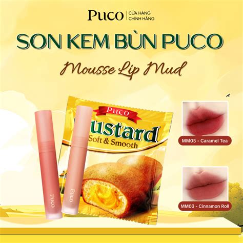 Puco Son Kem Bùn Mousse Lip Mud Phủ Màu Cho Môi Giúp Môi Mềm Mại Mịn
