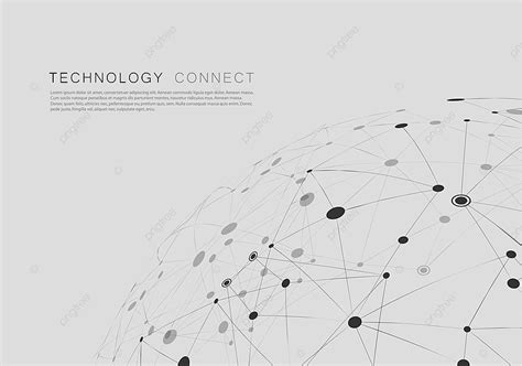 Network Abstract Vector Background With Connected Shapes Line Lime