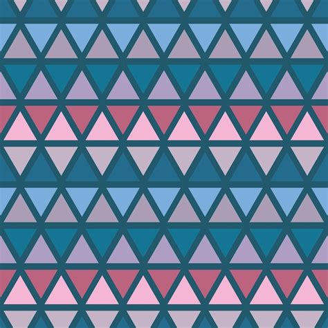 Premium Vector Abstract Geometric Vector Pattern With Triangles Colorful Dark Background With