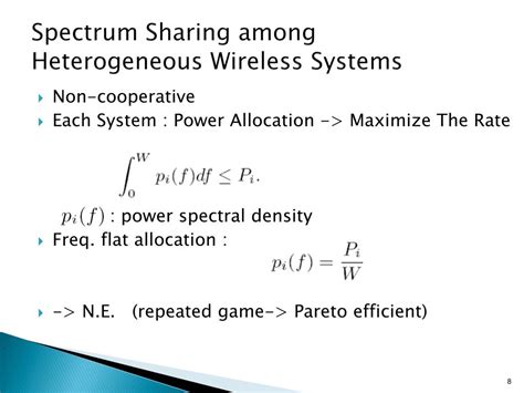 Ppt Using Game Theory For Spectrum Sharing Specially In Cognitive Radios Powerpoint