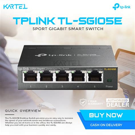 Tp Link Tl Sg E Port Gigabit Easy Smart Switch Shopee Philippines