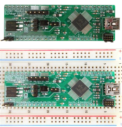 Schmartboard Psoc 5lp Development Board With Boot Loaded Psoc 5lp Ic Electronics