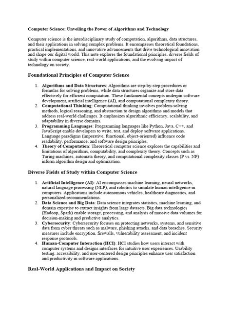 Computer Science Pdf Artificial Intelligence Intelligence Ai