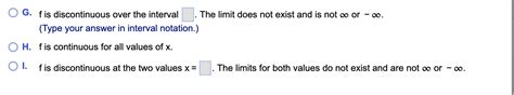 Solved Find All Values Xa Where The Function Is