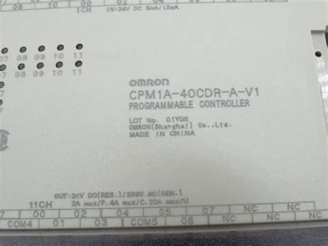 omron cpm1a 40cdr a v1 plc module
