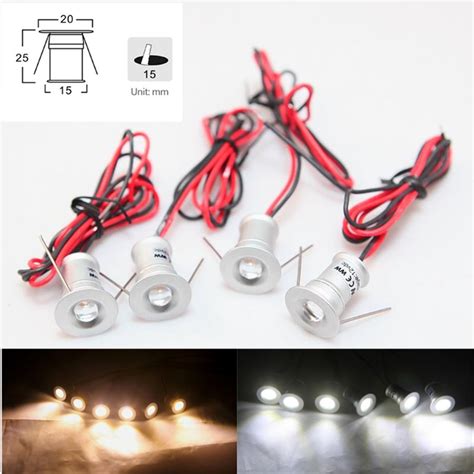 Square Round Led Cabinet Light 1w Ip65 12v Mini Le Vicedeal