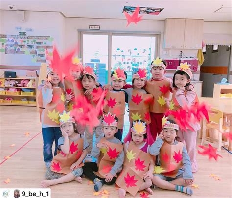 9 Be H 1 선생님 가을가을해 유아 미술 환경구성 교실환경 우리나라 농악놀이 단풍 어린이집 유치원 누리놀이 어린이집교사