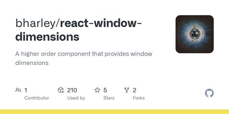 Github Bharleyreact Window Dimensions A Higher Order Component That