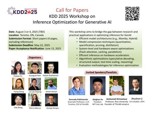 Submission Deadline For Kdd Workshop Is Coming In 15 Days May 22nd