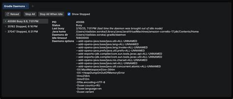 Gradle Daemons View Fleet Plugin Marketplace