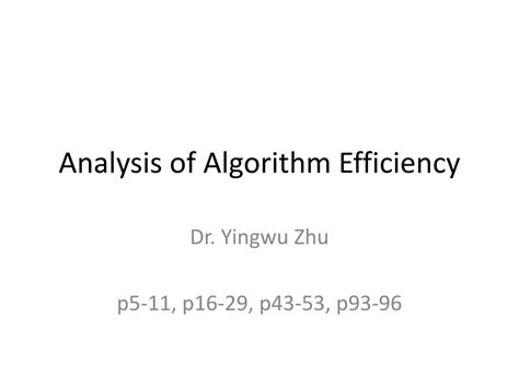 ppt analysis of algorithm efficiency powerpoint presentation free