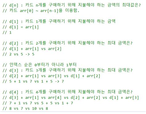 11052번 카드 구매하기