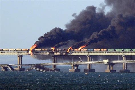 Russia Arrests 8 People Over The Crimea Bridge Attack The New York Times