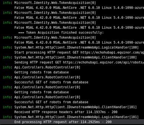 Add Timestamps To The Log Messages Of The Backend · Issue 412 · Equinorflotilla · Github