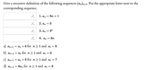 Solved Give A Recursive Definition Of The Following