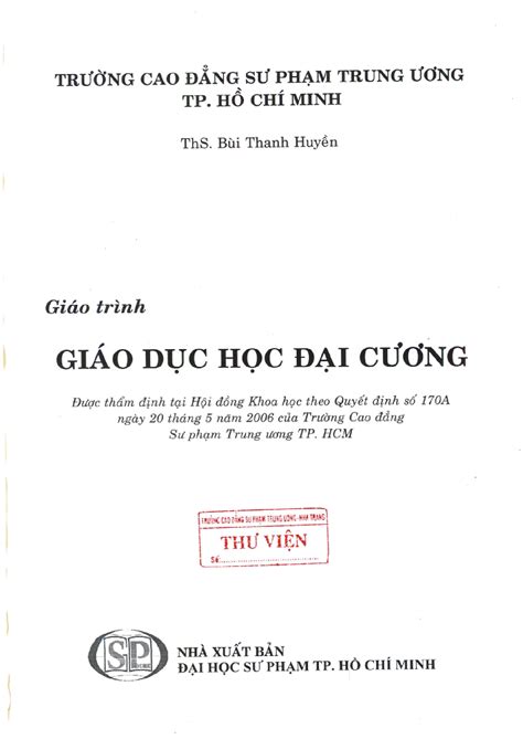 Giáo trình Giáo dục học đại cương Phần Phương pháp nghiên cứu Studocu