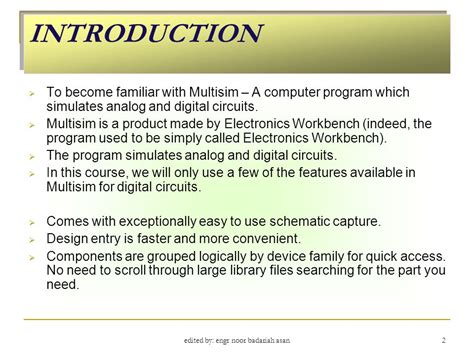 How To Use Multisim For Digital Circuits And Design Pdf