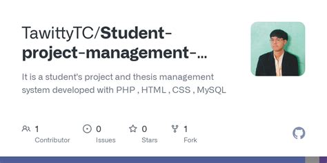 GitHub TawittyTC Student Project Management System It Is A Student S Project And Thesis