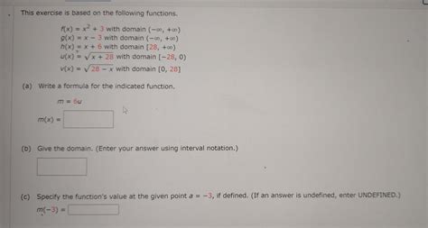Solved This Exercise Is Based On The Following Functions Chegg
