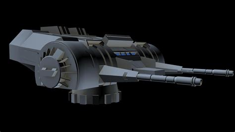 Turbolaser Canon 4 Modelo 3d 5 3ds Fbx Max Free3d