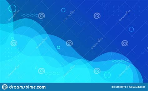 Abstract Colorful Blue Shapes Presentation Background Gradient Dynamic Lines Background Stock
