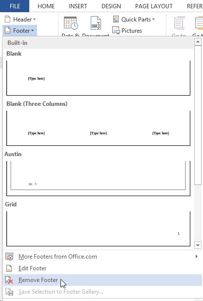 Header Footer Computer Technology