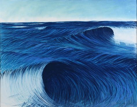 Lot Stephen Deorio American Ohio 20th 21st Century Ocean 1986 Mixed Media On Paper Sight