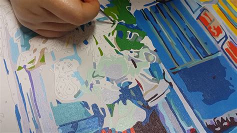 자몽 Diy명화그리기 퍼즐페인팅 피포페인팅 타임랩스 Youtube