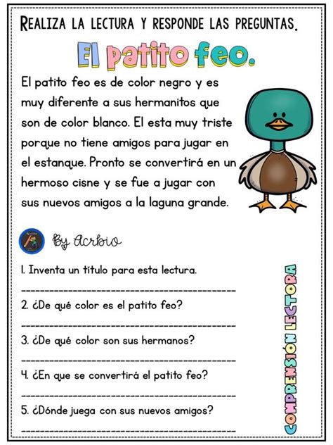 Mini Lecturitas De ComprensiÓn Para Infantil Los Cuentos En 2022