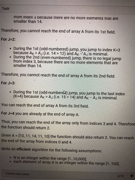 Solved Task You Are Given An Integer Array A Of Size N You