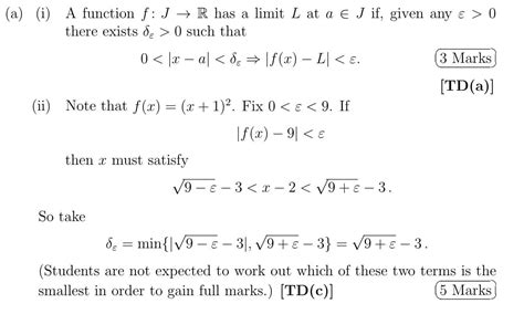 Formal Definition Of A Limit Question R Askmath