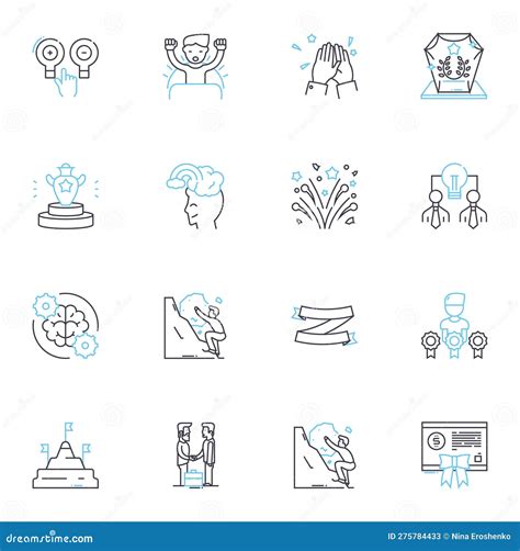 Design Phase Linear Icons Set Ideation Conceptualization Brainstorming Visualization