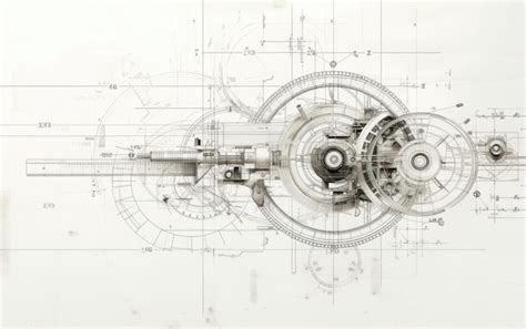 Engineers Drawing Template Stencil For Precision Drafting On White