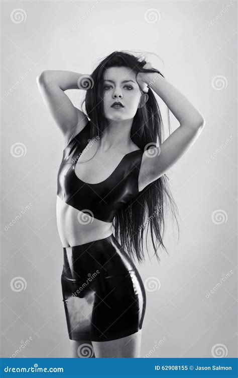 Woman In Latex Stock Image Image Of Attractive Body