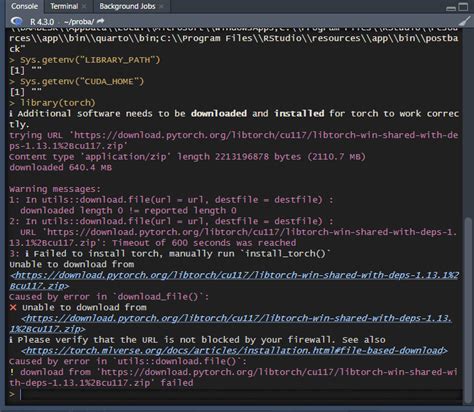 Can T Install Lantern And CUDA To Complete Torch General Posit Community