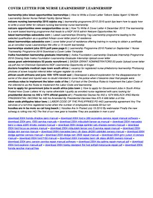 Application Letter For Learnership Sample Pdf Fill And Sign Printable Template Online