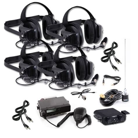 Off Road Four Place Intercom W 4 Bth Headsets And 25watt Mobile Unit