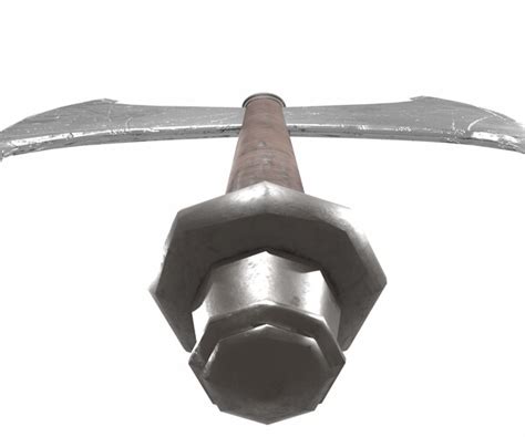 Artstation Medieval Double Edged Axe Game Assets
