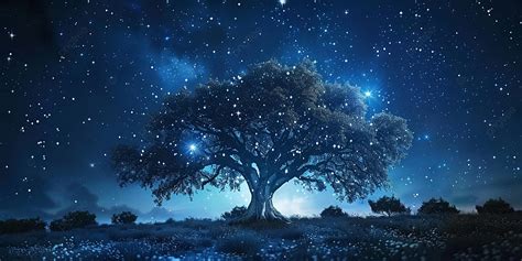 우주 은하수 아래 외로운 나무의 대기 이미지 고독한 나무 밤하늘 은하수 배경 일러스트 및 사진 무료 다운로드 Pngtree