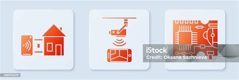 Set Wireless Controlling Cctv Security Camera Smart Home And Printed Circuit Board Pcb White