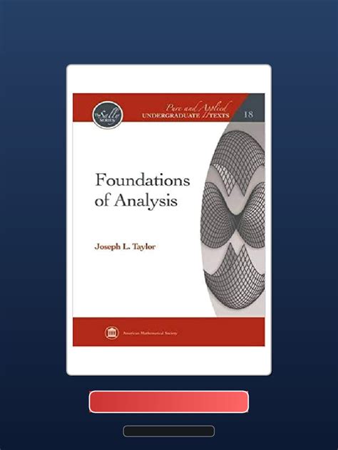 Foundations Of Analysis Pure And Applied Undergraduate Texts Sally Full Download Pdf