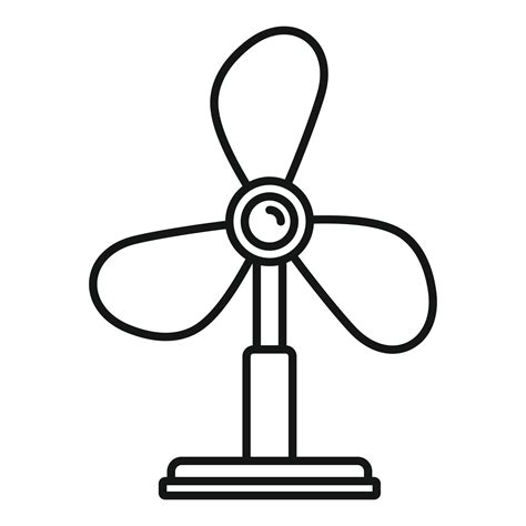 Cooling Fan Icon Outline Style 14613428 Vector Art At Vecteezy