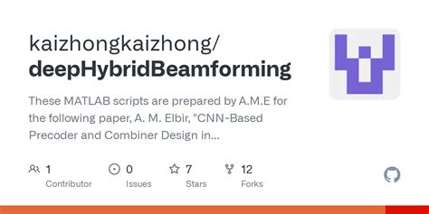 Github Kaizhongkaizhongdeephybridbeamforming These Matlab Scripts