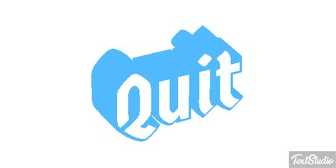 Quit Word Animated  Logo Designs