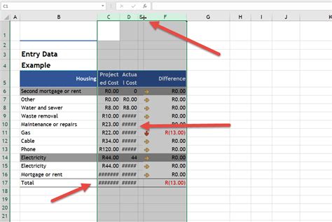 how to resize all columns to fit text in excel at once za