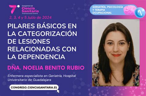 Dña Noelia Benito Rubio Enfermera Especialista En Geriatría Guadalajara 9º Congreso En