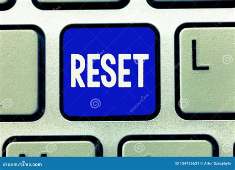 Writing Note Showing Reset Business Photo Showcasing Cause Device Return To Its Factory Mode