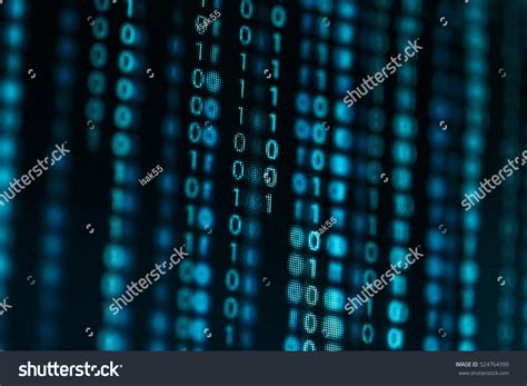 Digital Binary Data On Computer Screen Stock Photo 524764399 Shutterstock