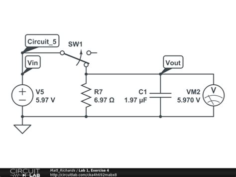 Lab 1 Exercise 4 Circuitlab Lab 1 Exercise 4 Circuitlab